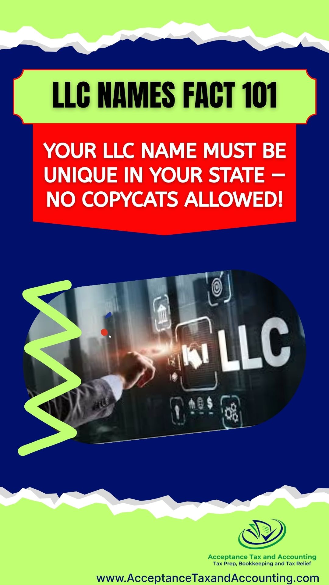 LLC Names Fact 101 – Acceptance Tax & Accounting